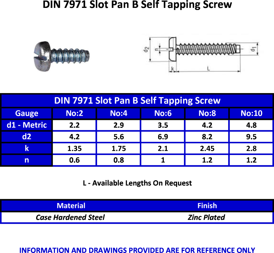 M8 Self Tapping Screw Dimensions at Franklyn Mccord blog